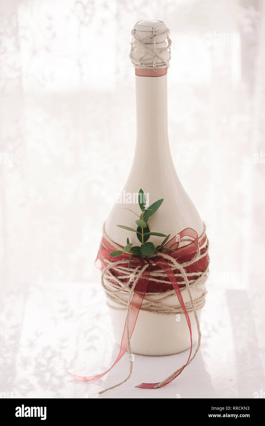 Wedding champagne decorations Stock Photo - Alamy