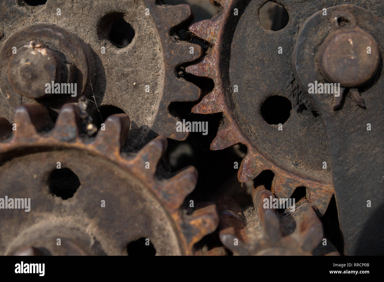Industrial metal cogwheels closeup hi-res stock photography and images ...