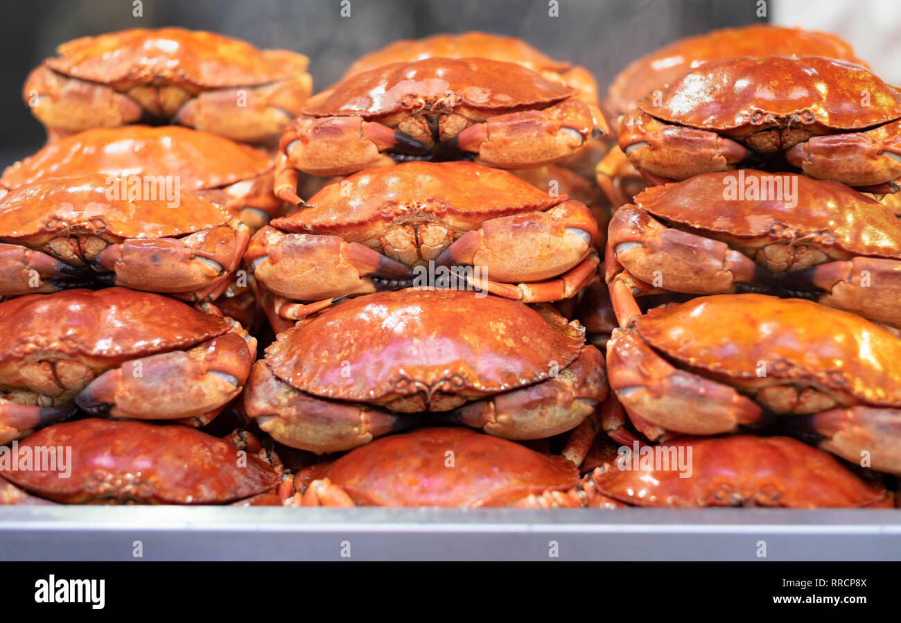 Crabs, The exotic food sell at street in Wangfujing, Beijing, China ...