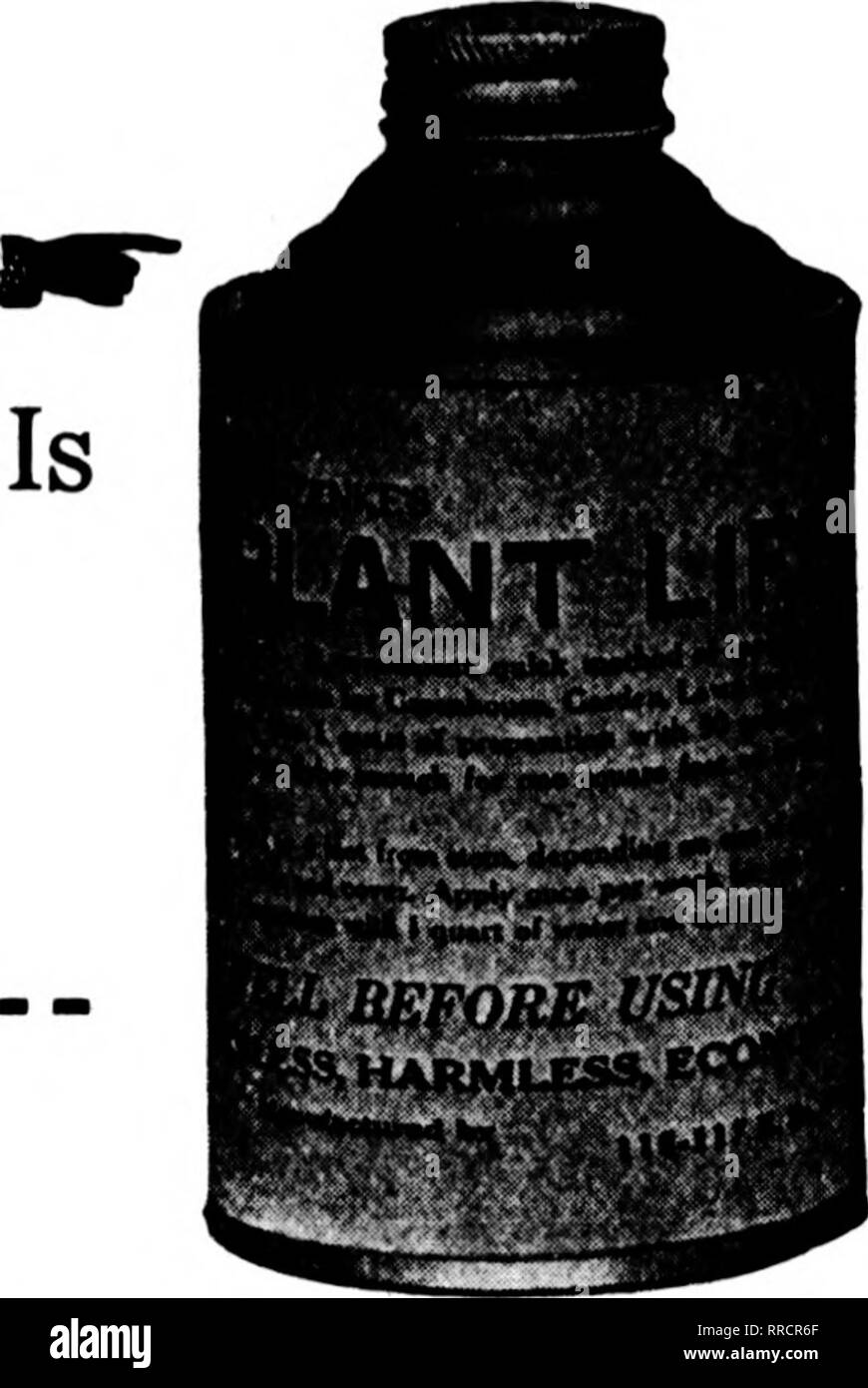 Plant food fertiliser Black and White Stock Photos & Images - Alamy