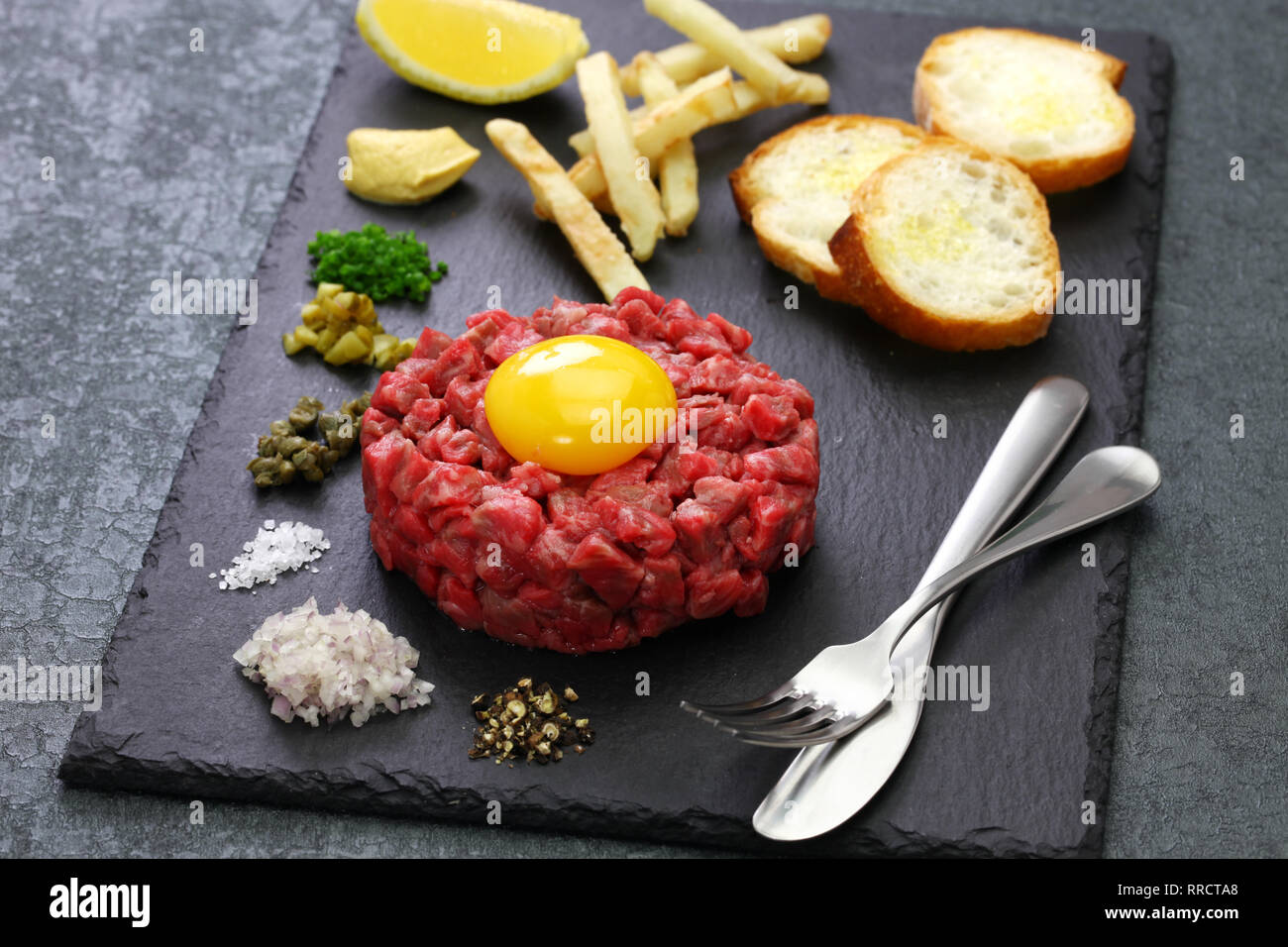 steak tartare, tartar steak, beef tartare Stock Photo - Alamy