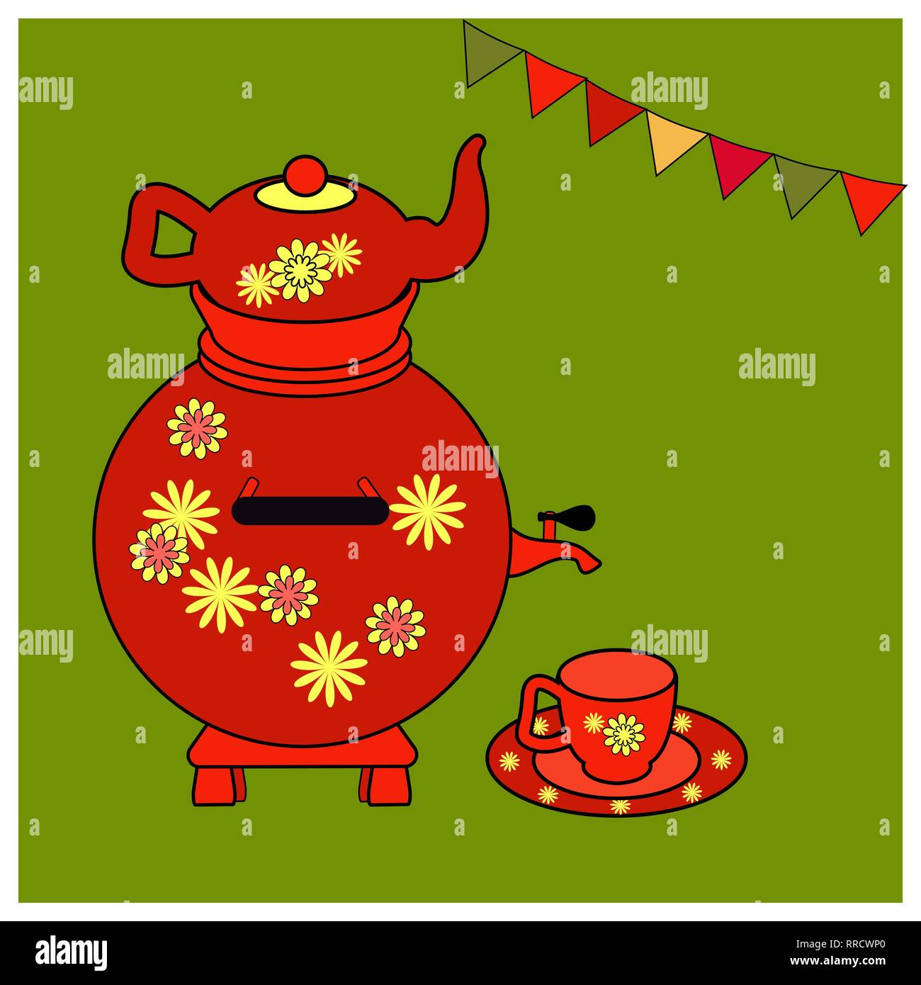 Samovar Stock Vector Images - Alamy