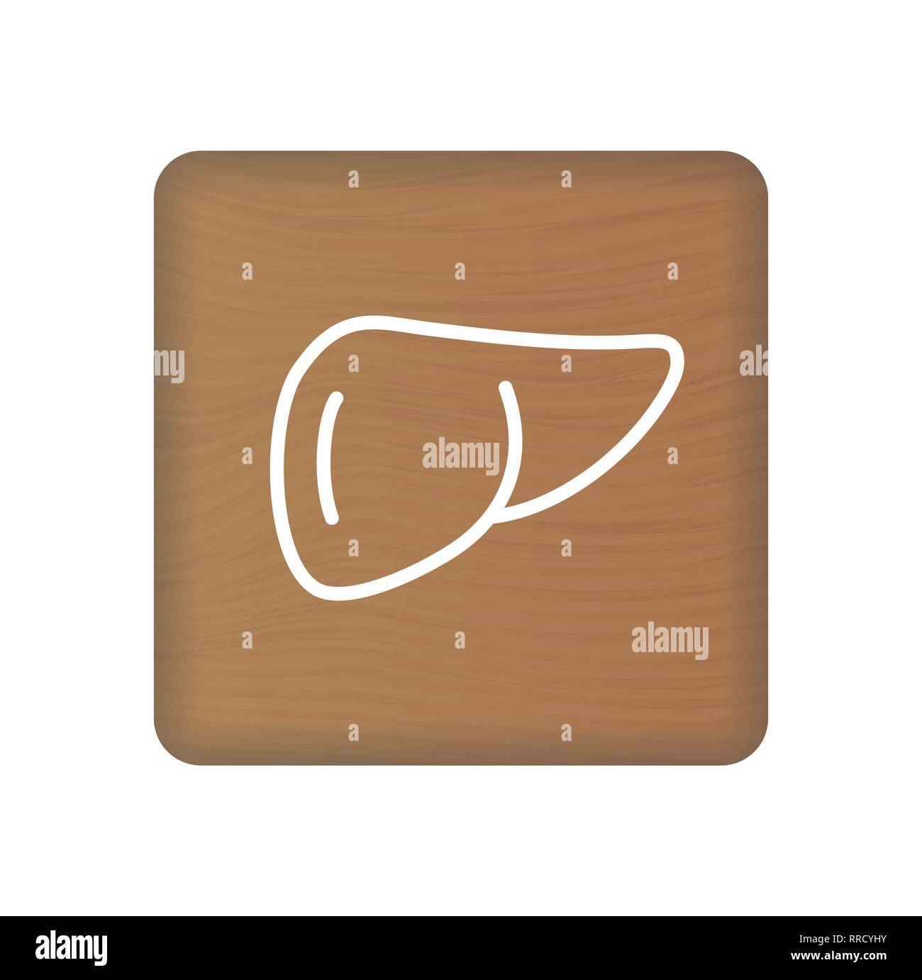 Human Liver Icon. An Internal Organ Vector. Human Anatomy Illustration ...