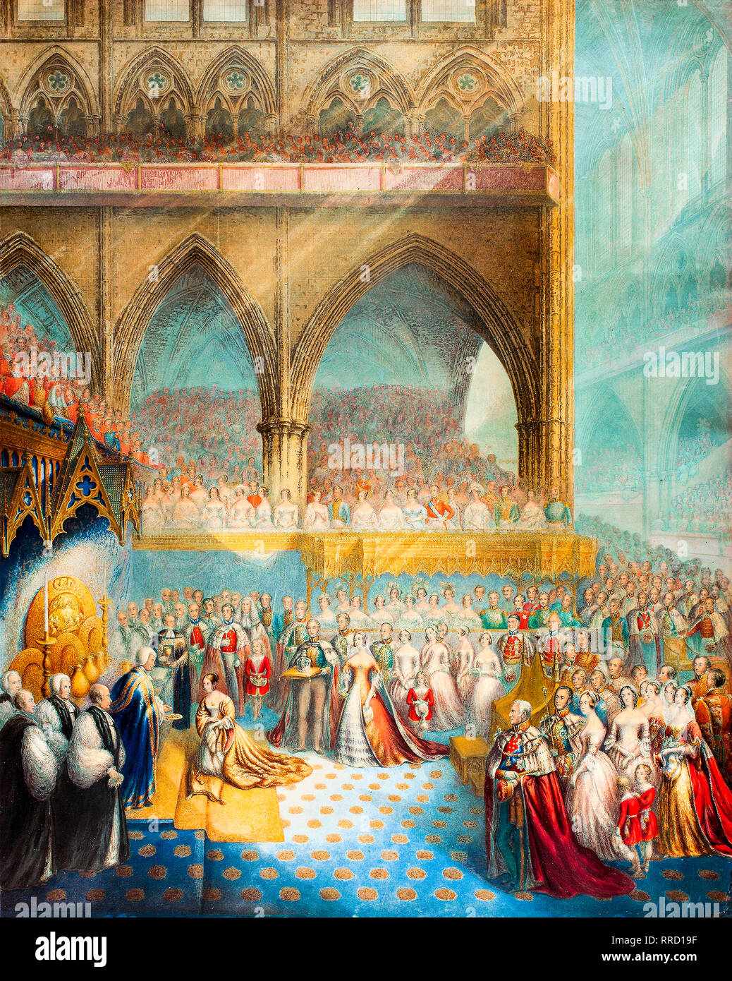 Her Most Gracious Majesty Queen Victoria Receiving the Sacrament at her ...