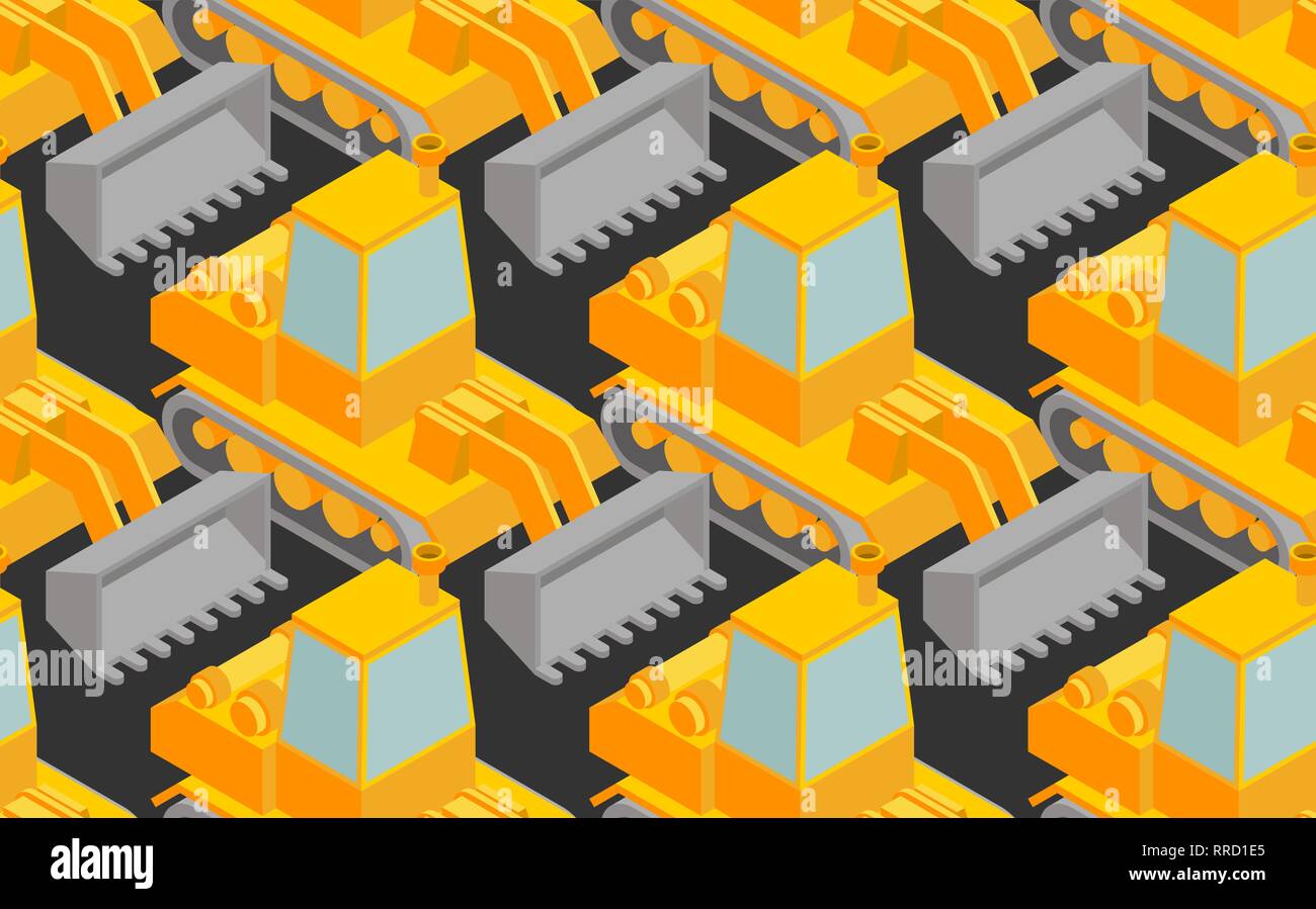 Grader pattern seamless. Bulldozer background. Agrimotor ornament ...