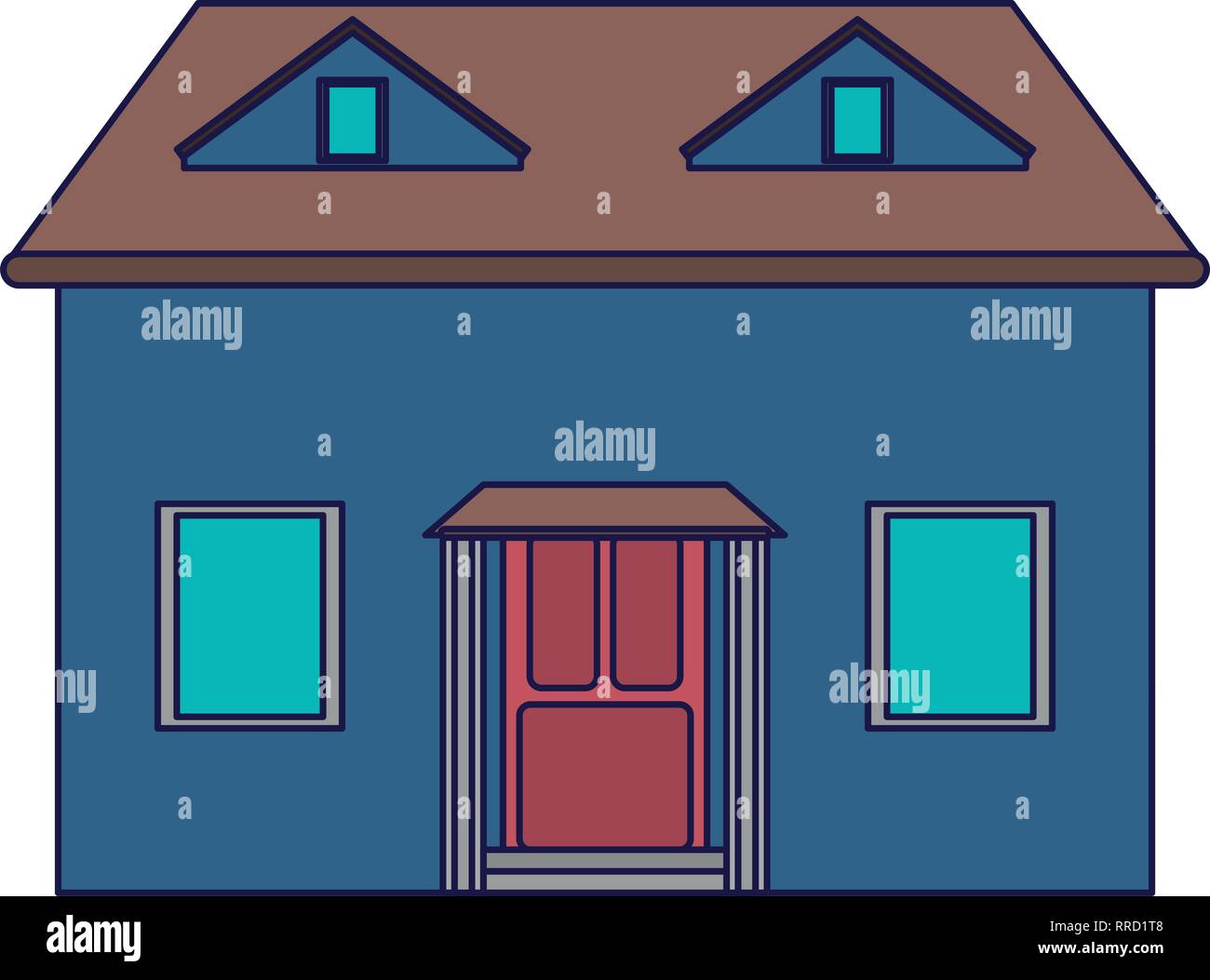 House real estate cartoon isolated Stock Vector Image & Art - Alamy