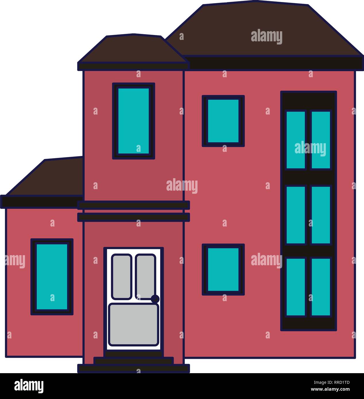 House real estate cartoon isolated Stock Vector Image & Art - Alamy