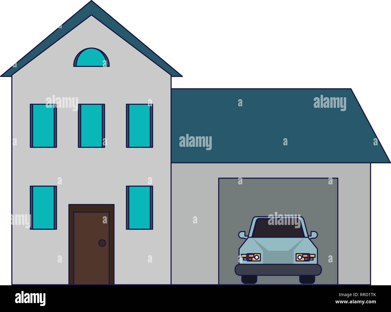 House real estate cartoon isolated Stock Vector Image & Art - Alamy