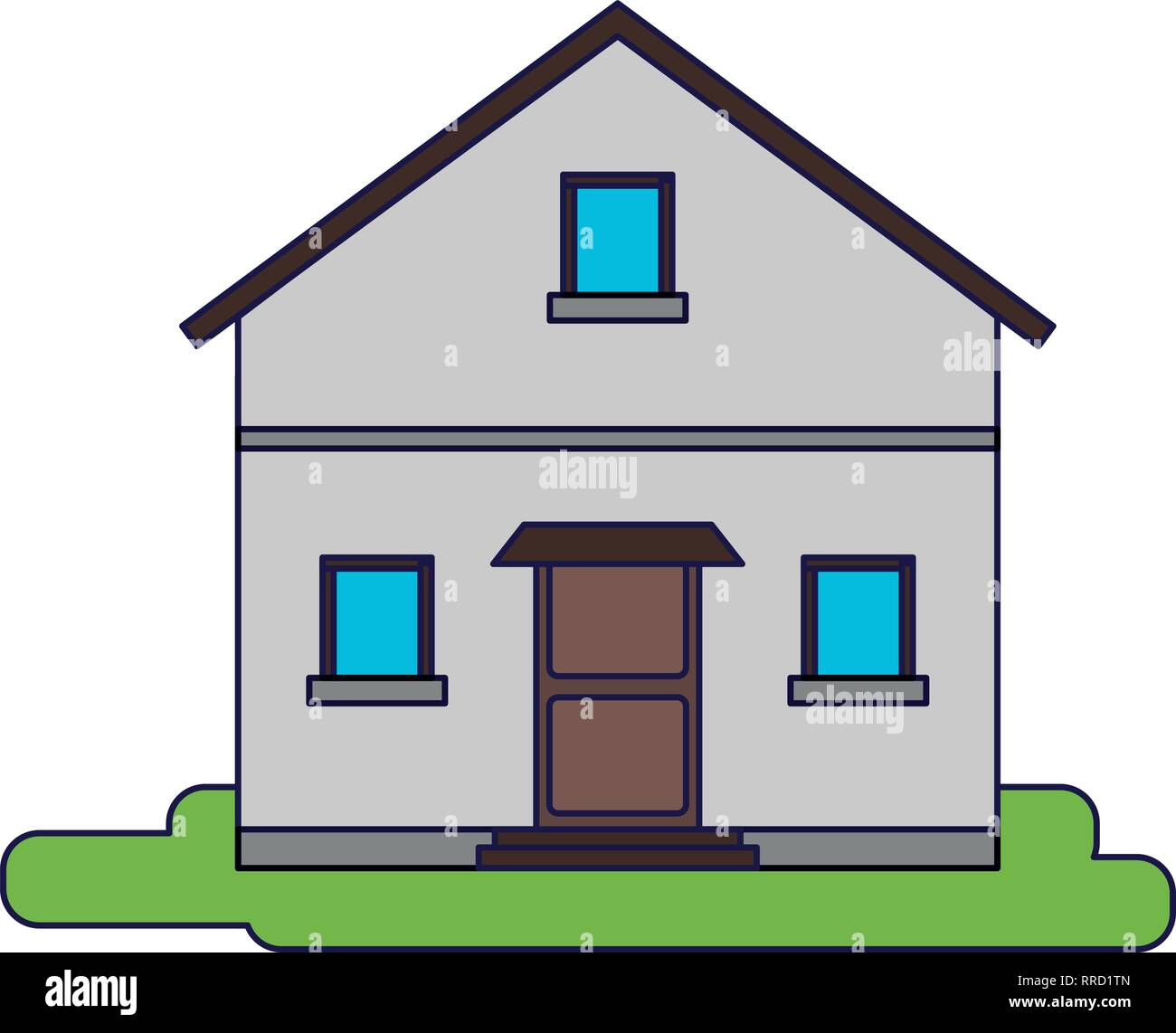 House real estate cartoon isolated Stock Vector Image & Art - Alamy