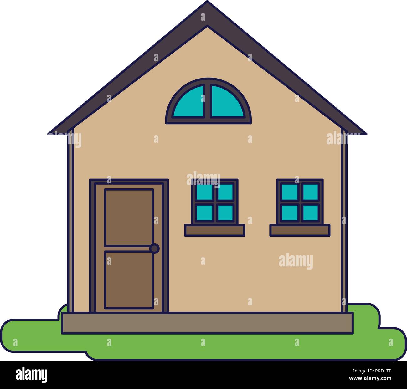 House real estate cartoon isolated Stock Vector Image & Art - Alamy