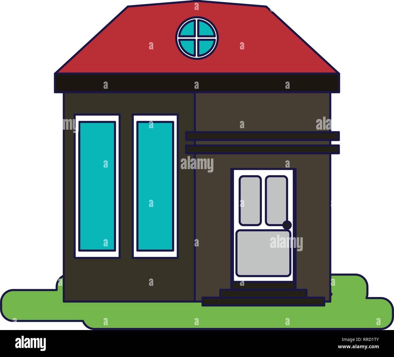 House real estate cartoon isolated Stock Vector Image & Art - Alamy