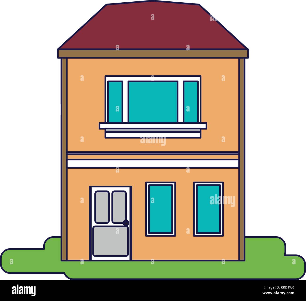 House real estate cartoon isolated Stock Vector Image & Art - Alamy