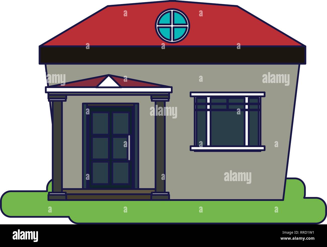 House real estate cartoon isolated Stock Vector Image & Art - Alamy