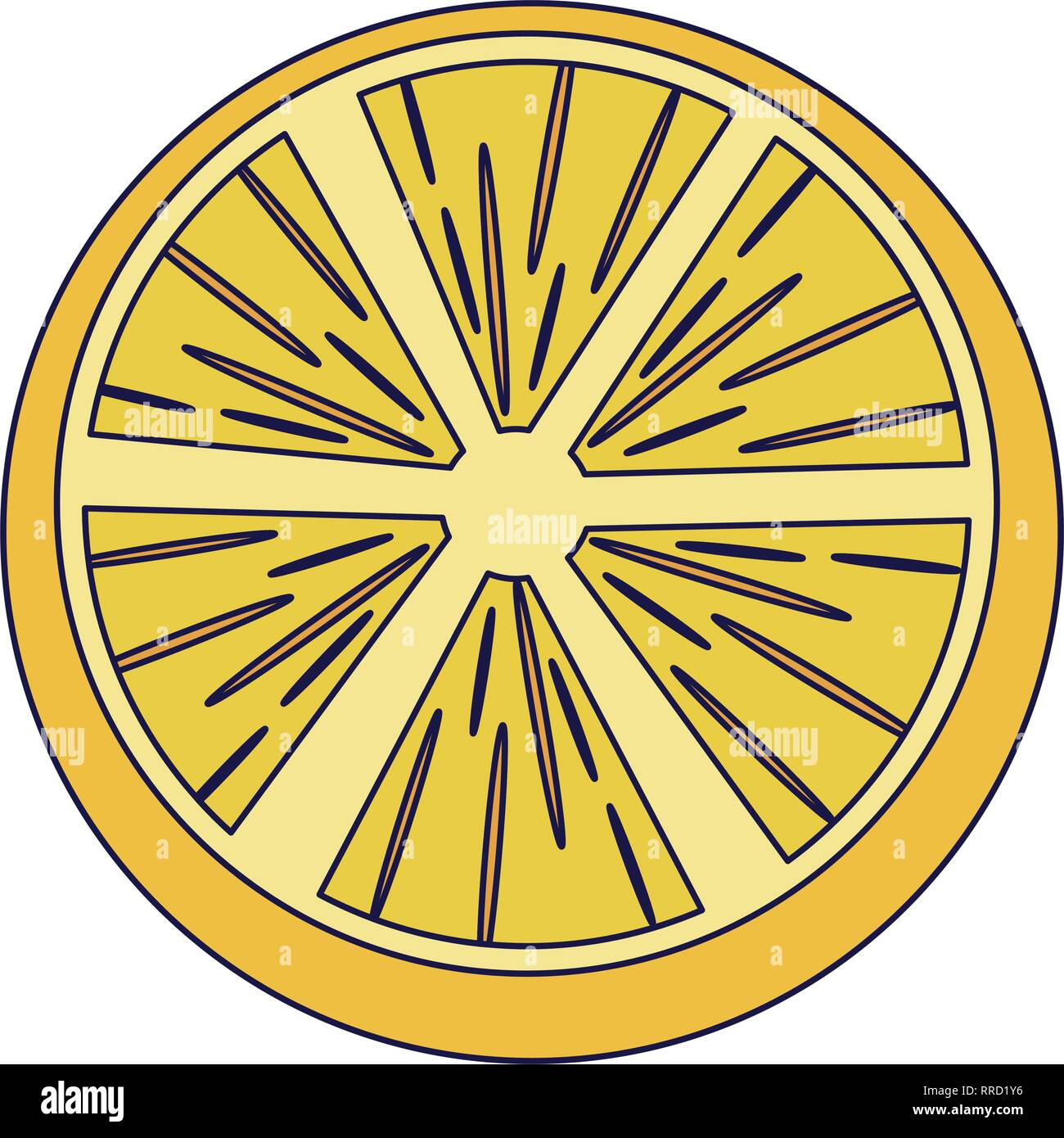 orange half cut fresh fruit cartoon Stock Vector Image & Art - Alamy