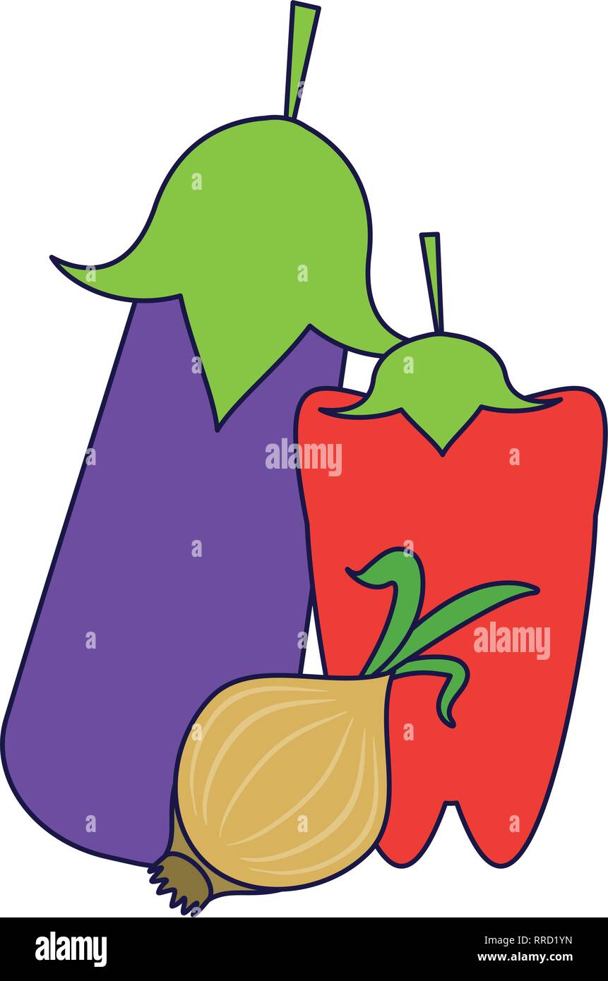 fresh vegetables cartoon Stock Vector Image & Art - Alamy