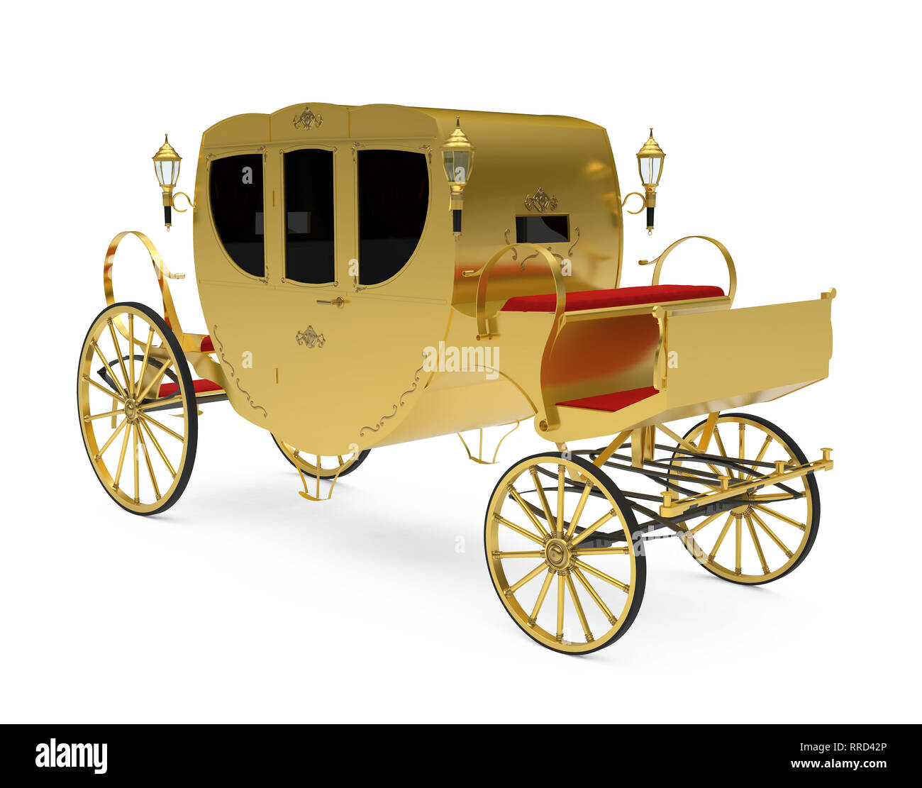 Vintage Carriage Isolated Stock Photo - Alamy
