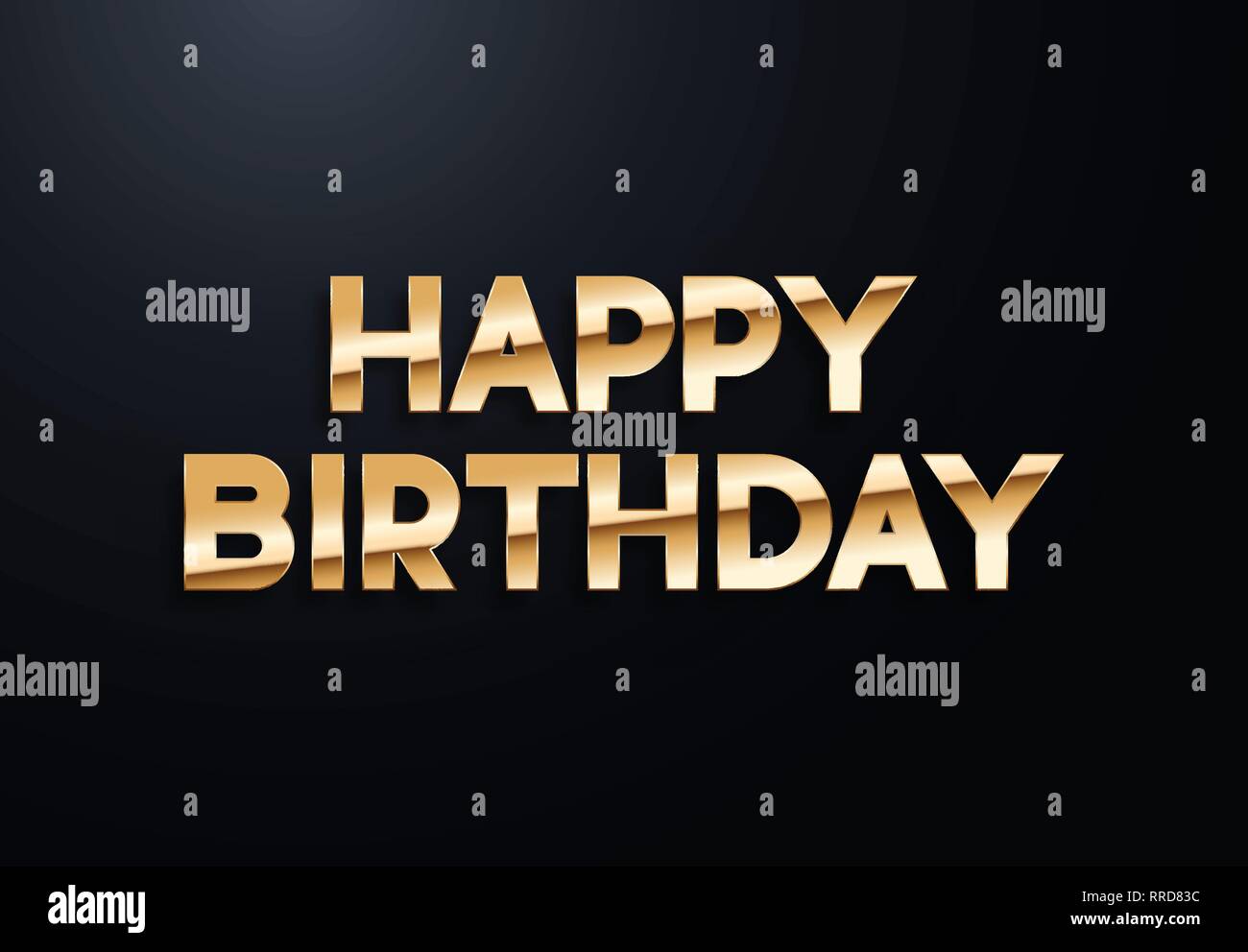 Holiday letters with gold effects. High quality vector illustration ...