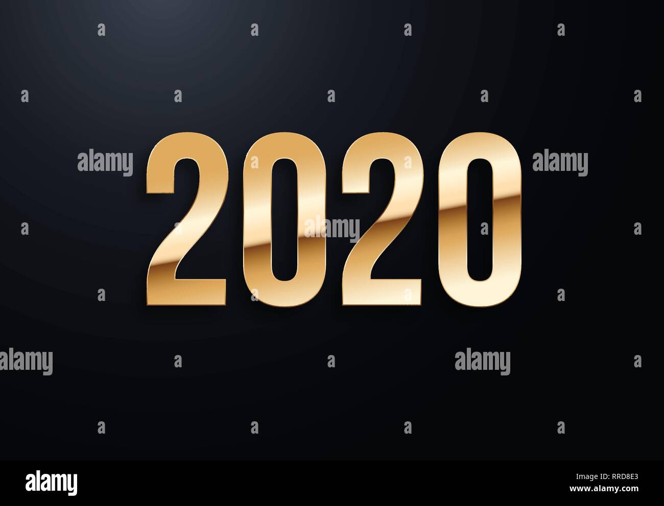 Holiday letters with gold effects. High quality vector illustration ...