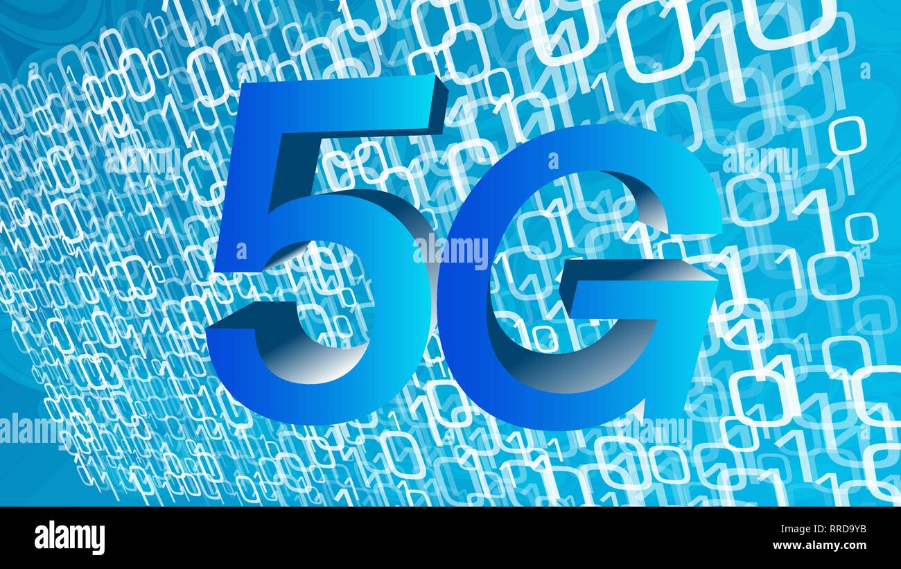5g frequency, computer software conception, digital technology abstract ...