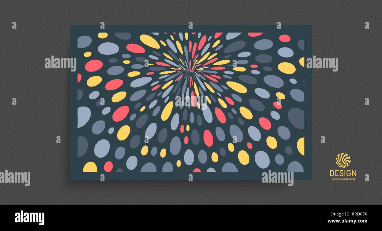 Chaotic particles in empty space. Disco background. Dynamic vector illustartion Stock Vector ...