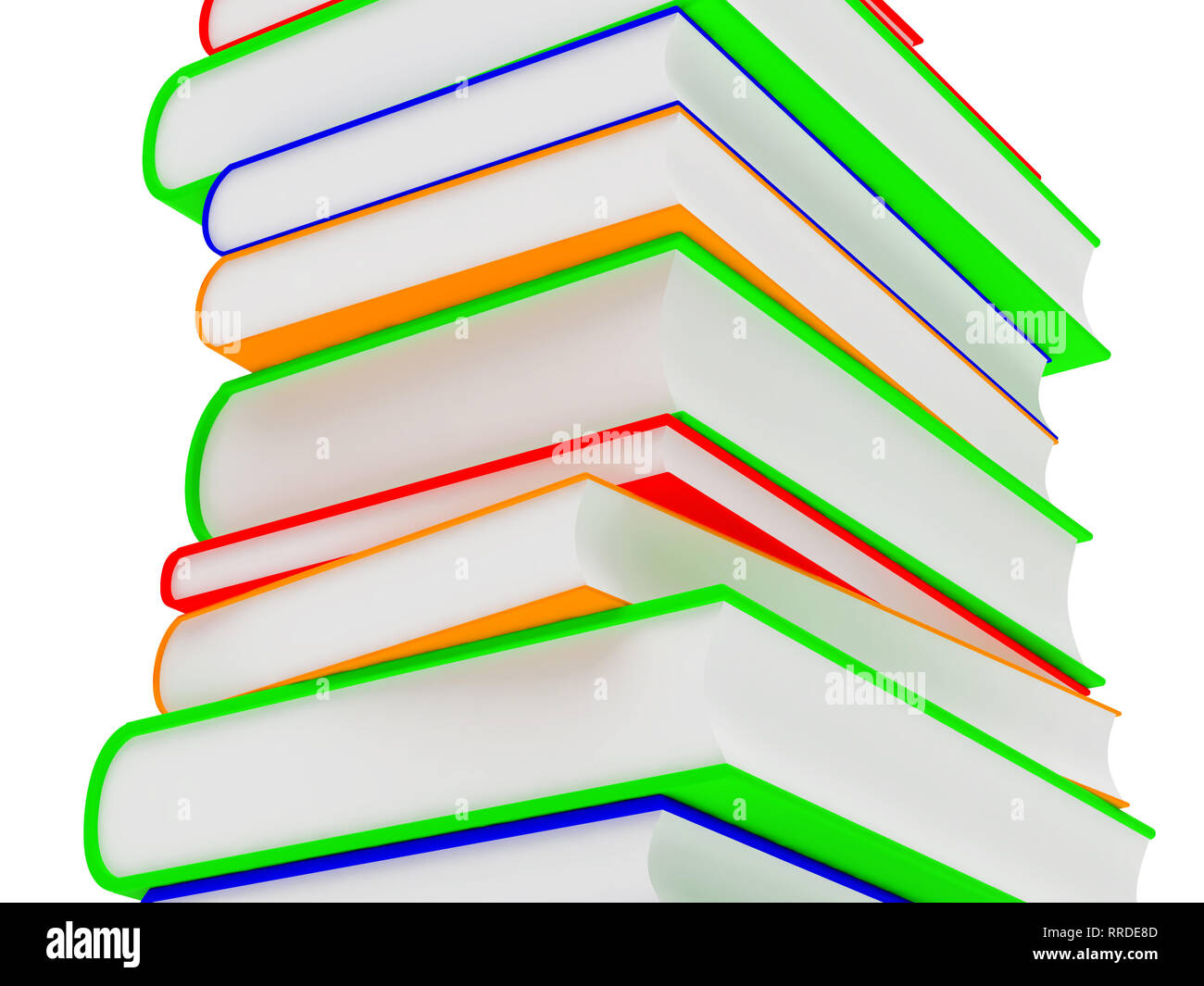 High resolution image books. 3d illustration over white backgrounds ...