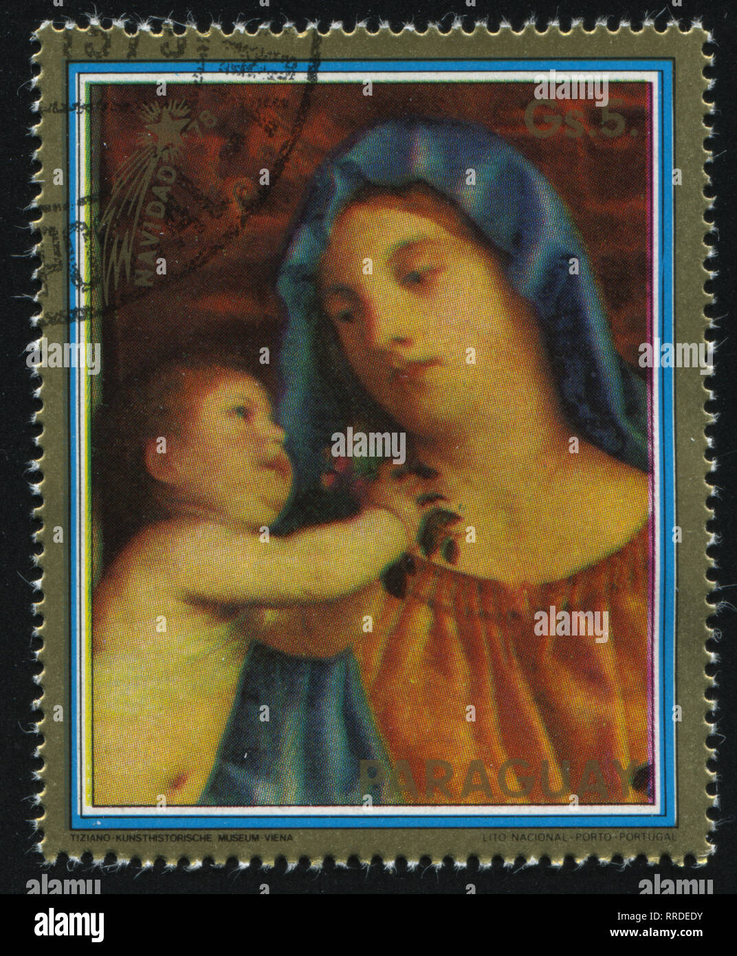 RUSSIA KALININGRAD, 15 APRIL 2017: stamp printed by Paraguay, shows ...