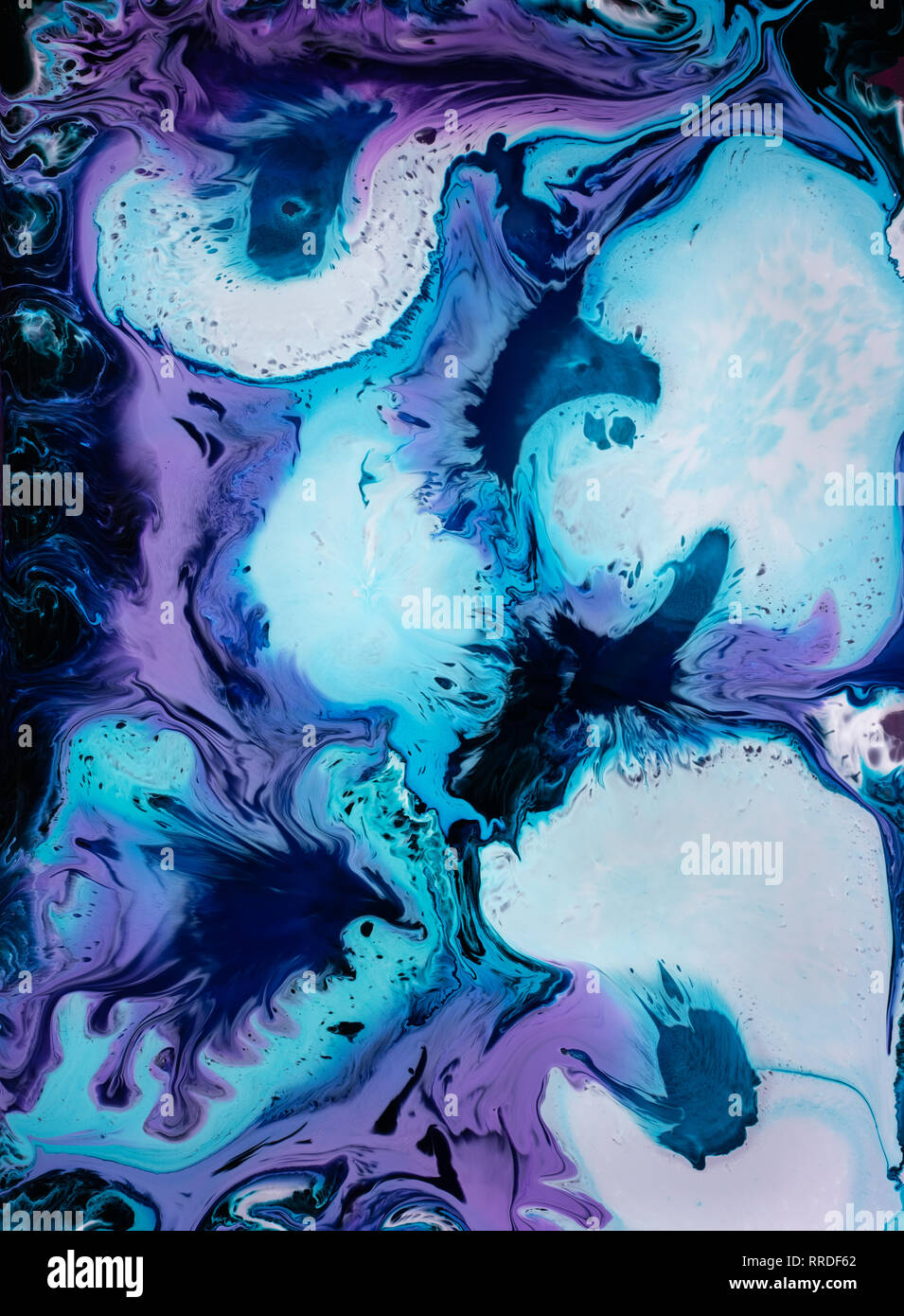 Ink flow cloud blue slow hi-res stock photography and images - Alamy