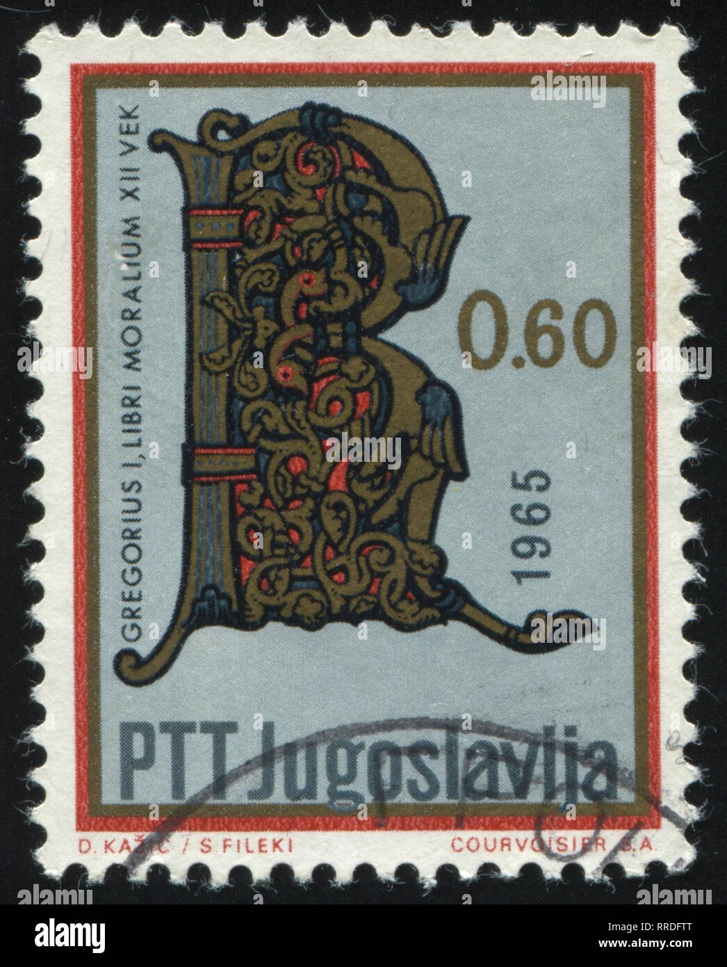 RUSSIA KALININGRAD, 12 NOVEMBER 2016: stamp printed by Yugoslaviya ...