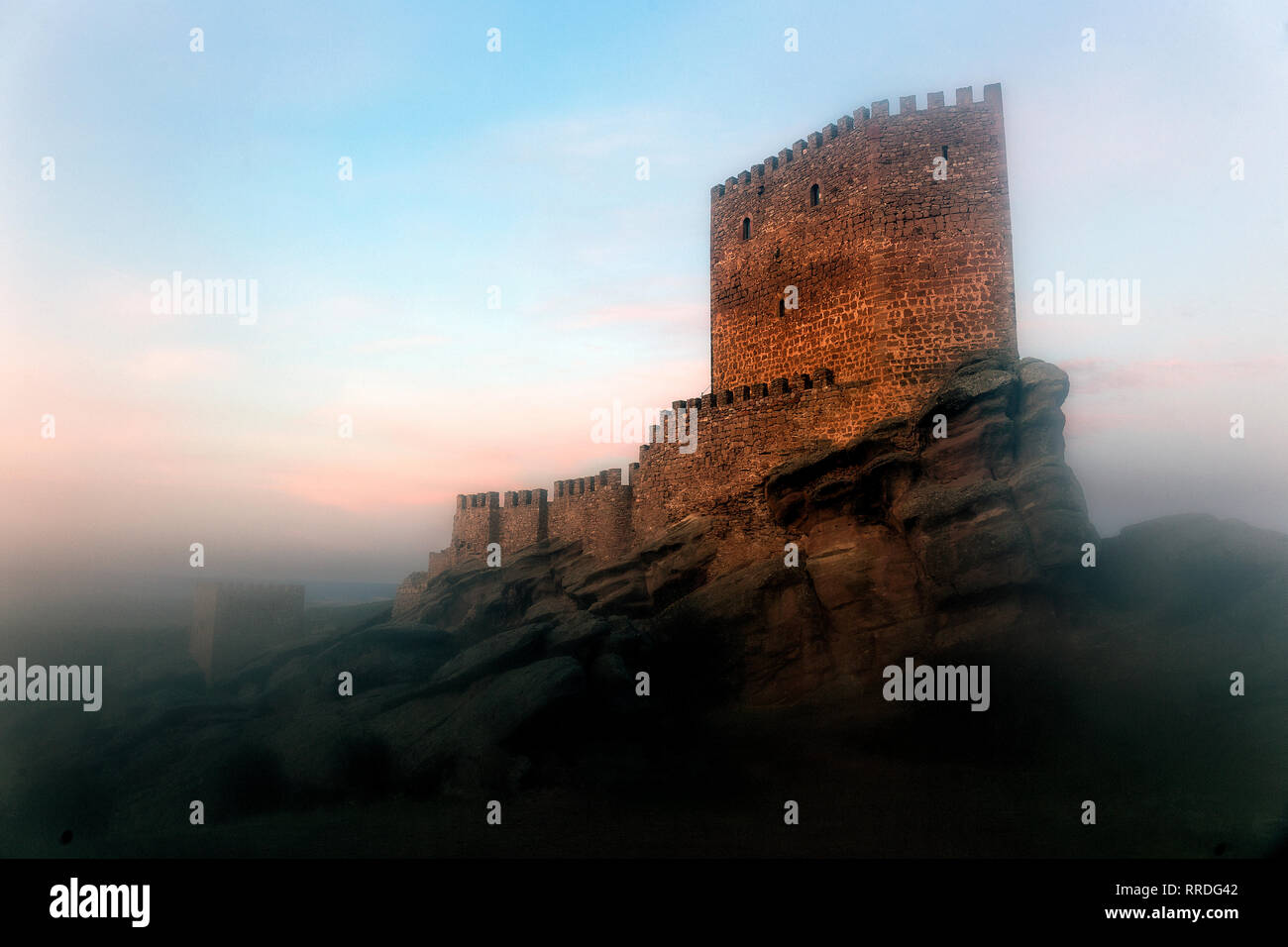 Zafra castle, guadalajara hi-res stock photography and images - Alamy