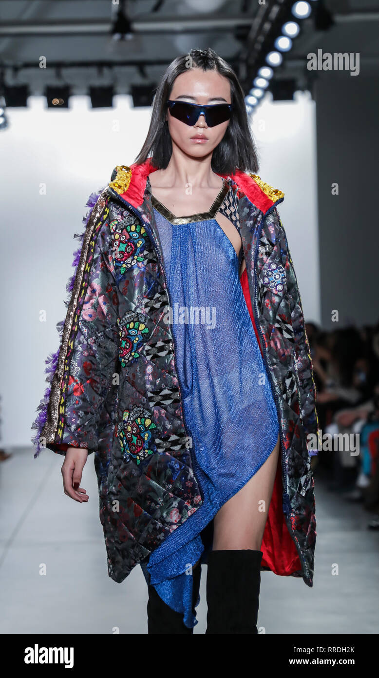 A model walks runway for the Custo Barcelona Fall/Winter 2019 ...