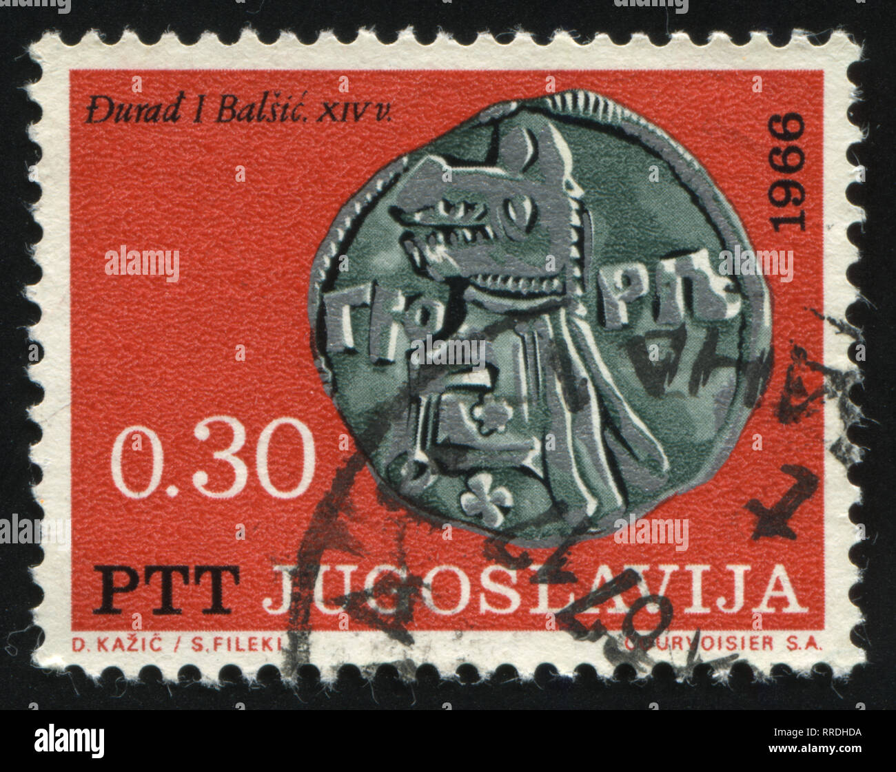 RUSSIA KALININGRAD, 12 NOVEMBER 2016: stamp printed by Yugoslavia ...