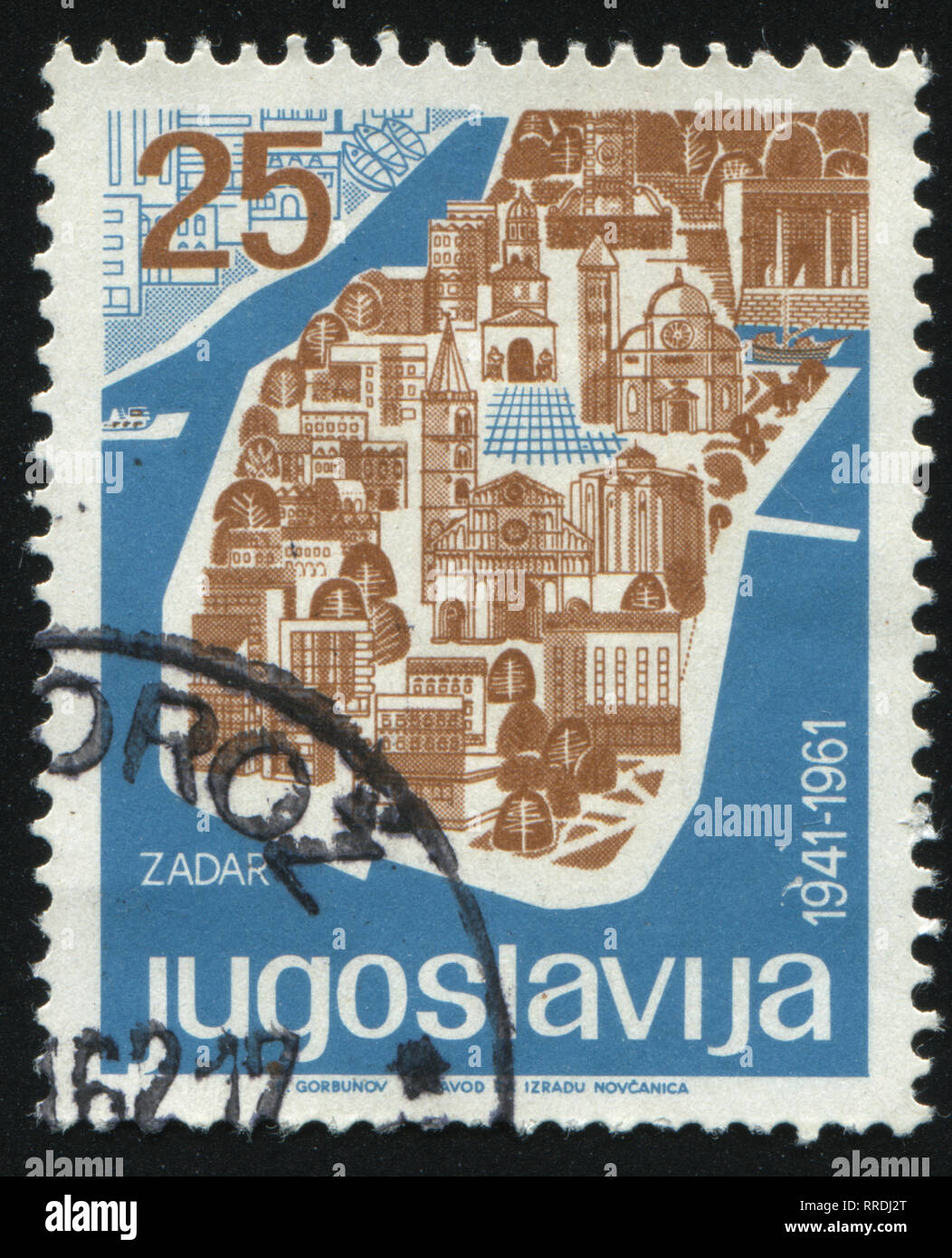 Yugoslavia map 1975 hi-res stock photography and images - Alamy