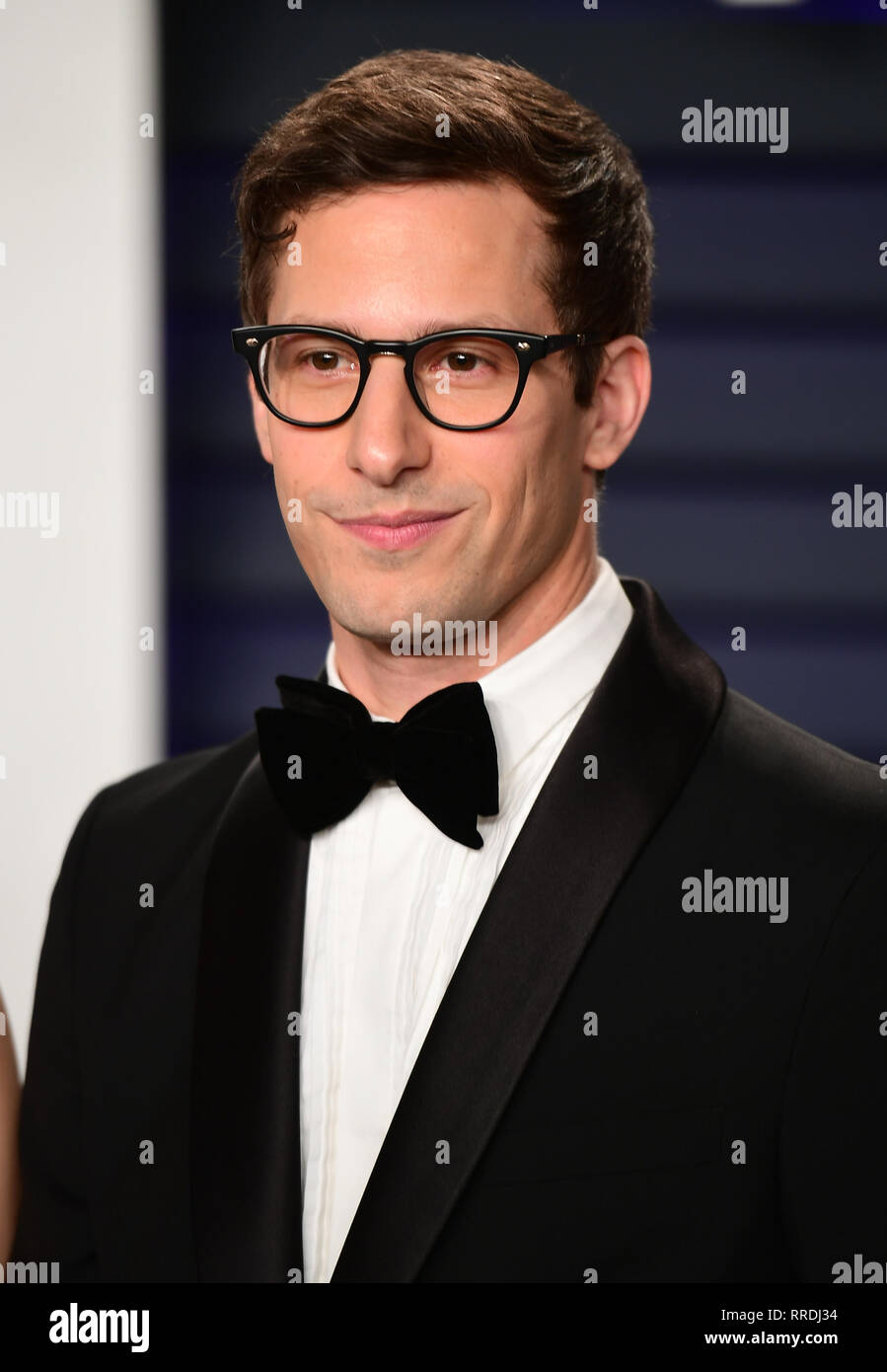 Andy Samberg attending the Vanity Fair Oscar Party held at the Wallis ...
