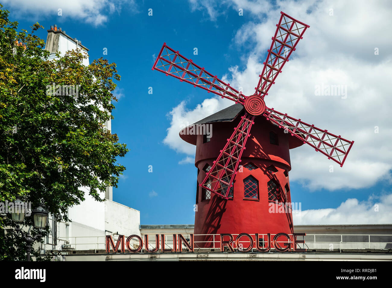 Moulin Rouge sign, Montmartre, Paris, France Stock Photo - Alamy