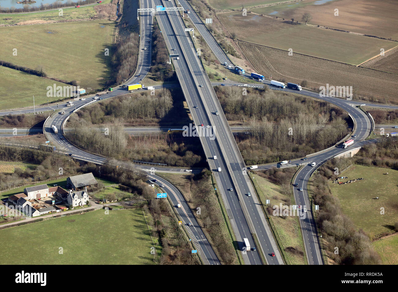 M18 junction hi-res stock photography and images - Alamy
