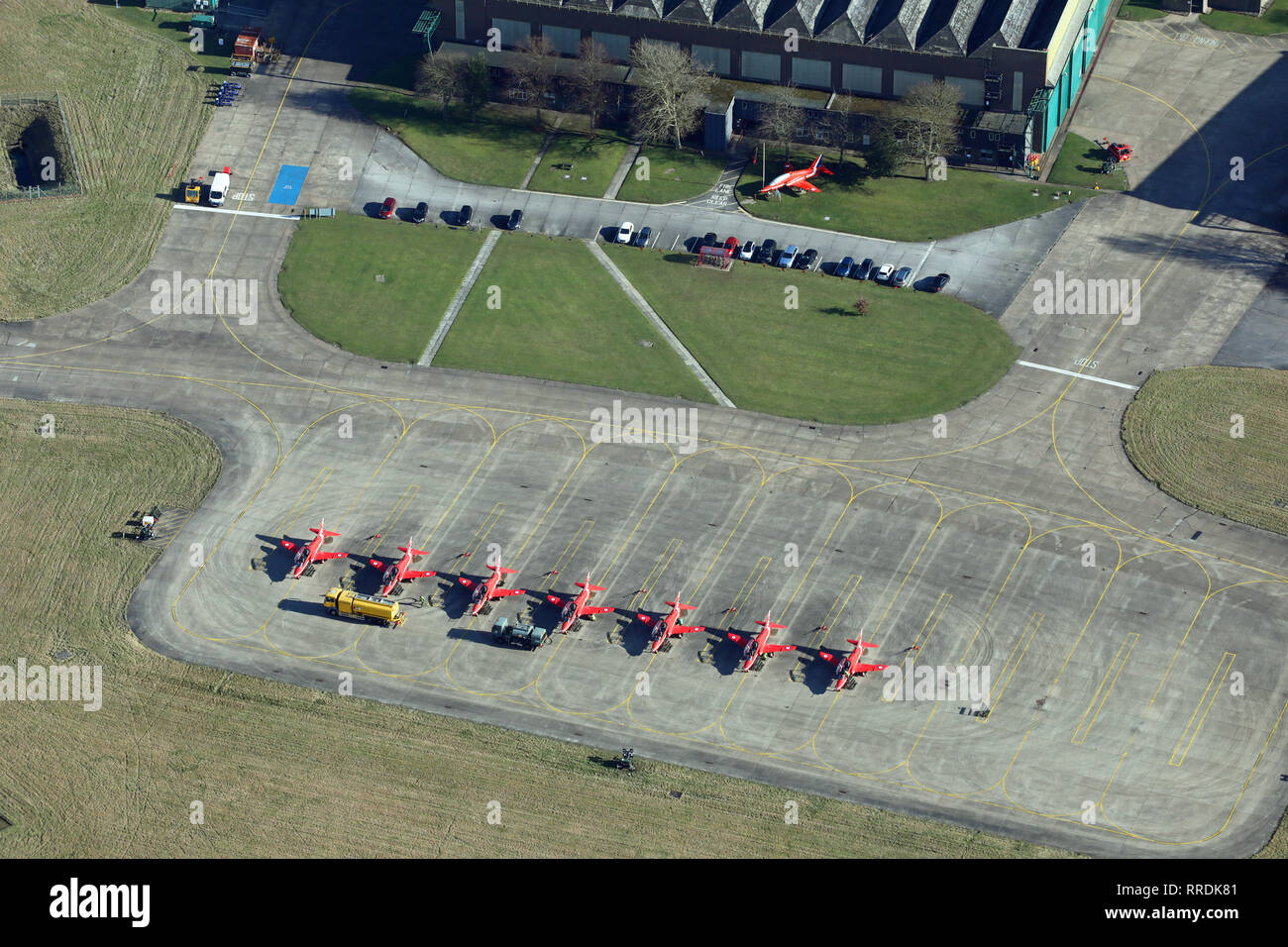 Red arrows base hi-res stock photography and images - Alamy