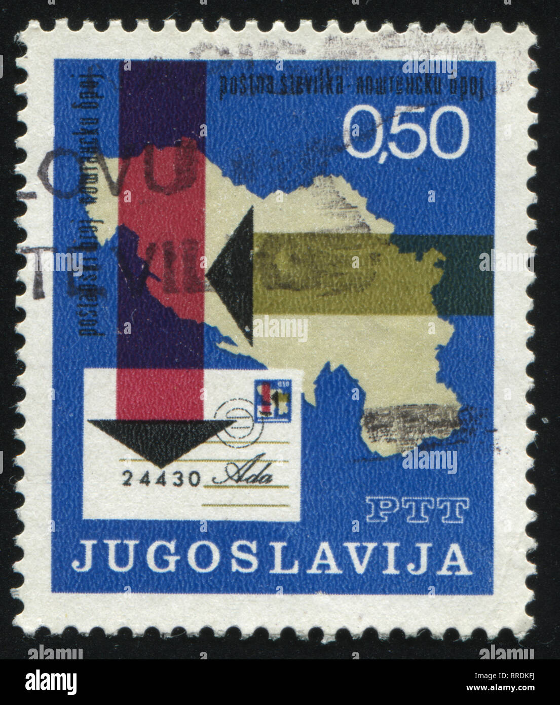 RUSSIA KALININGRAD, 12 NOVEMBER 2016: stamp printed by Yugoslavia ...