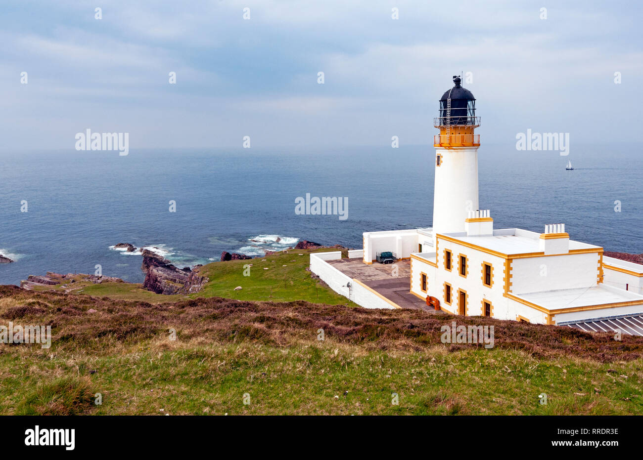 Rua Reidh Lighthouse near Melvaig, Scotland Stock Photo - Alamy