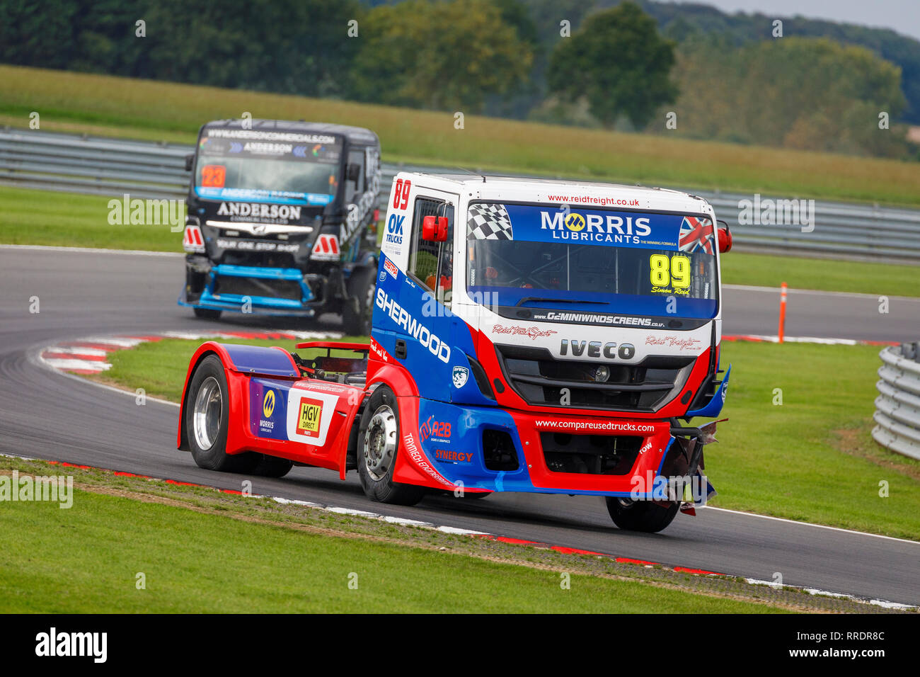 Simon Reid in the Iveco Stralis, Division 1, Snetterton 2018 Truck race ...