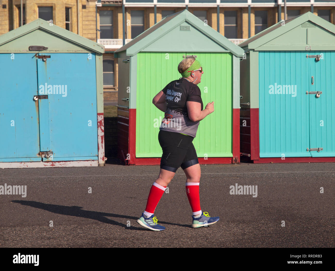 Hove seafront running hi-res stock photography and images - Alamy