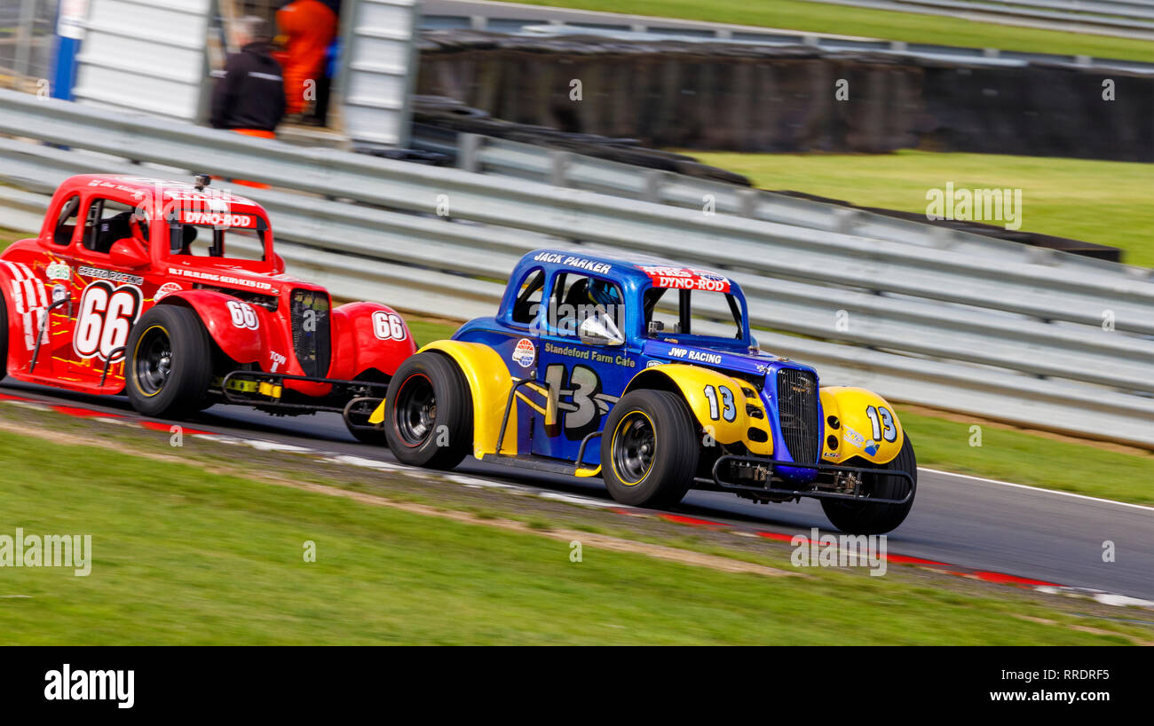 Jack Parker during the Legends Championship race in his Legend 34 Ford ...