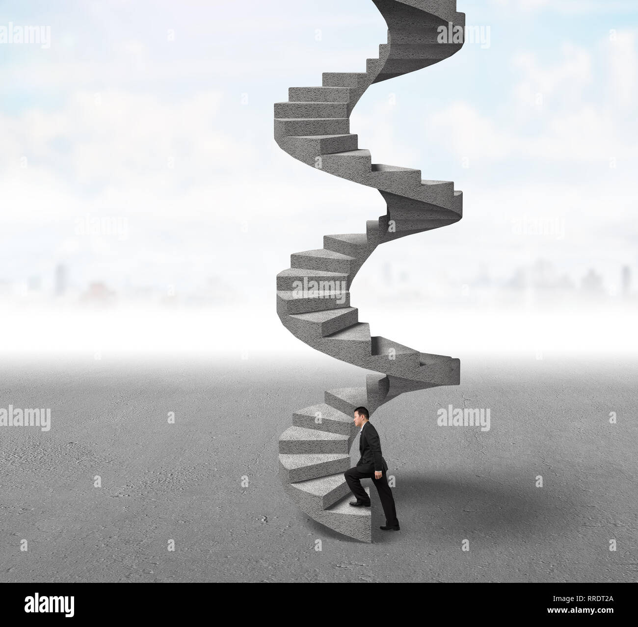Concrete Stairs Winding High Resolution Stock Photography and Images ...