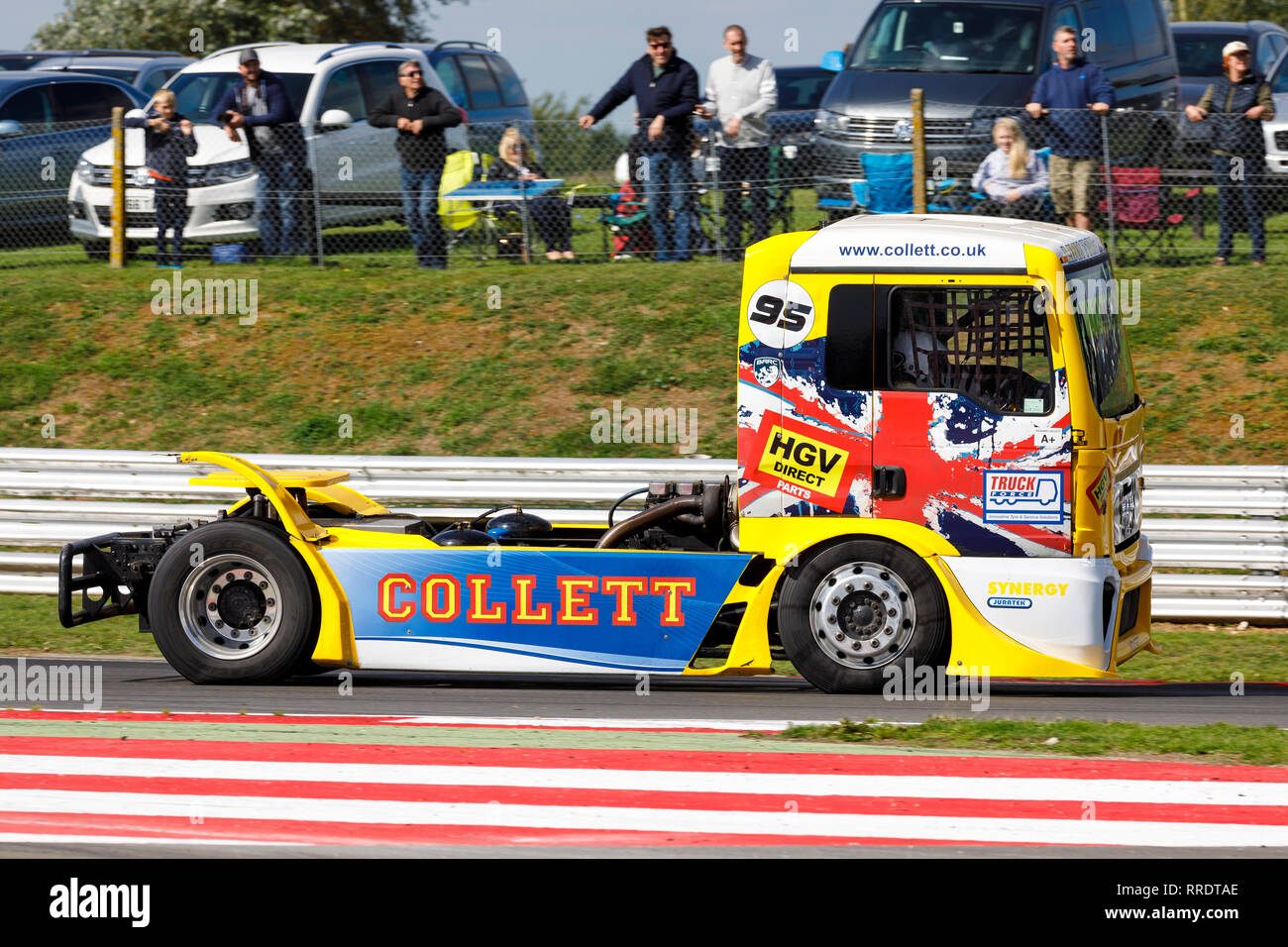 Richard Collett in the MAN TGX, Division 1, truck rack at Snetterton ...