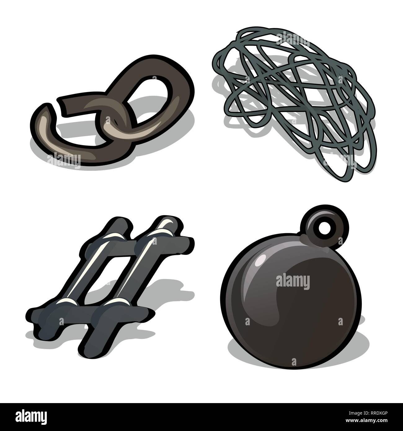 Wire Fragment Stock Vector Images Alamy