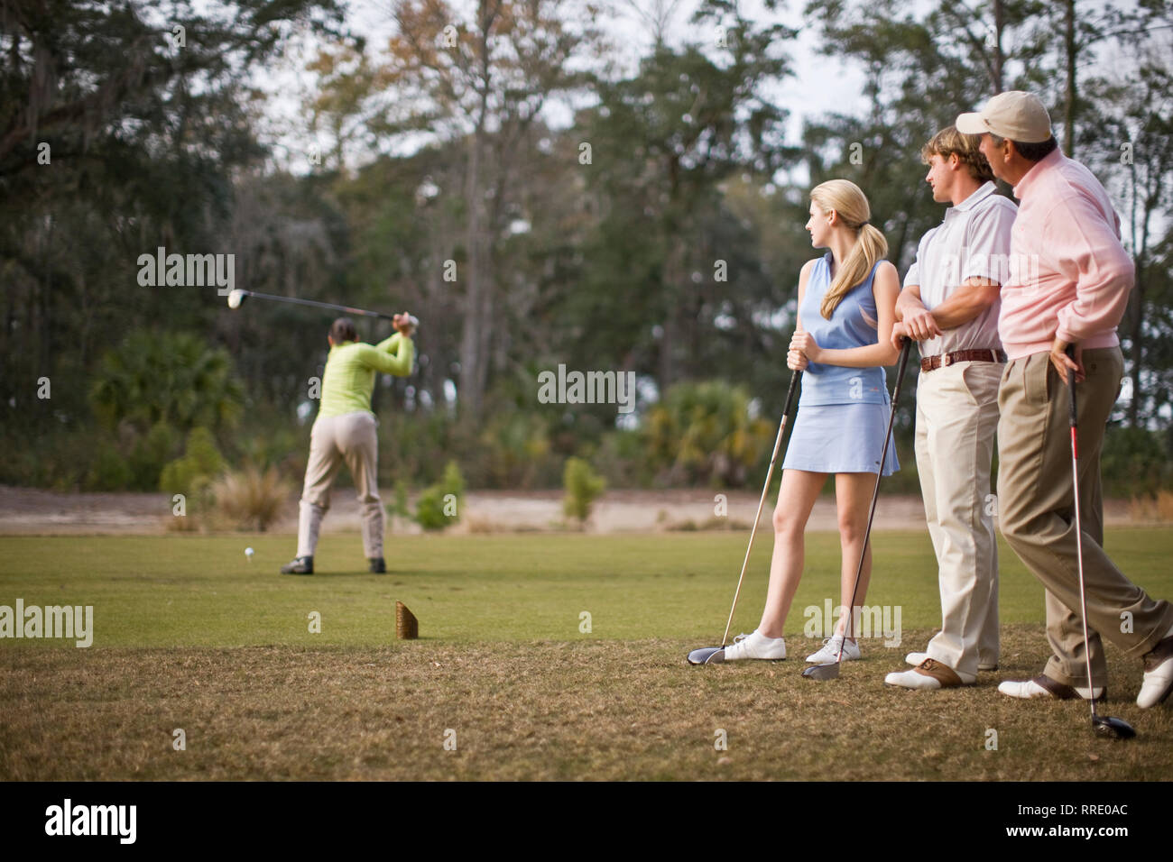 Woman 50 years of swing playing field hi-res stock photography and ...