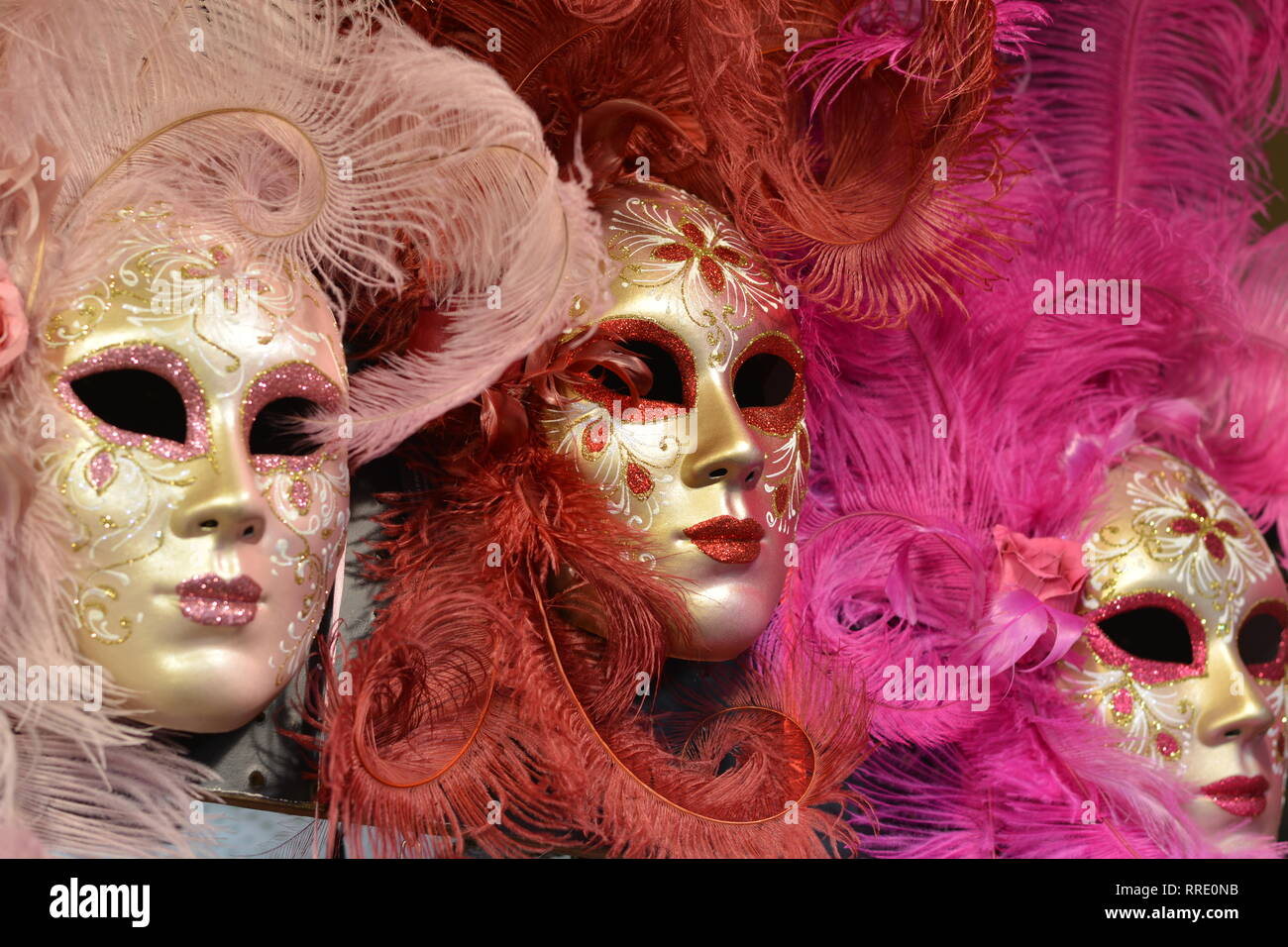 masks the costumes of the Venice Carnival Stock Photo - Alamy