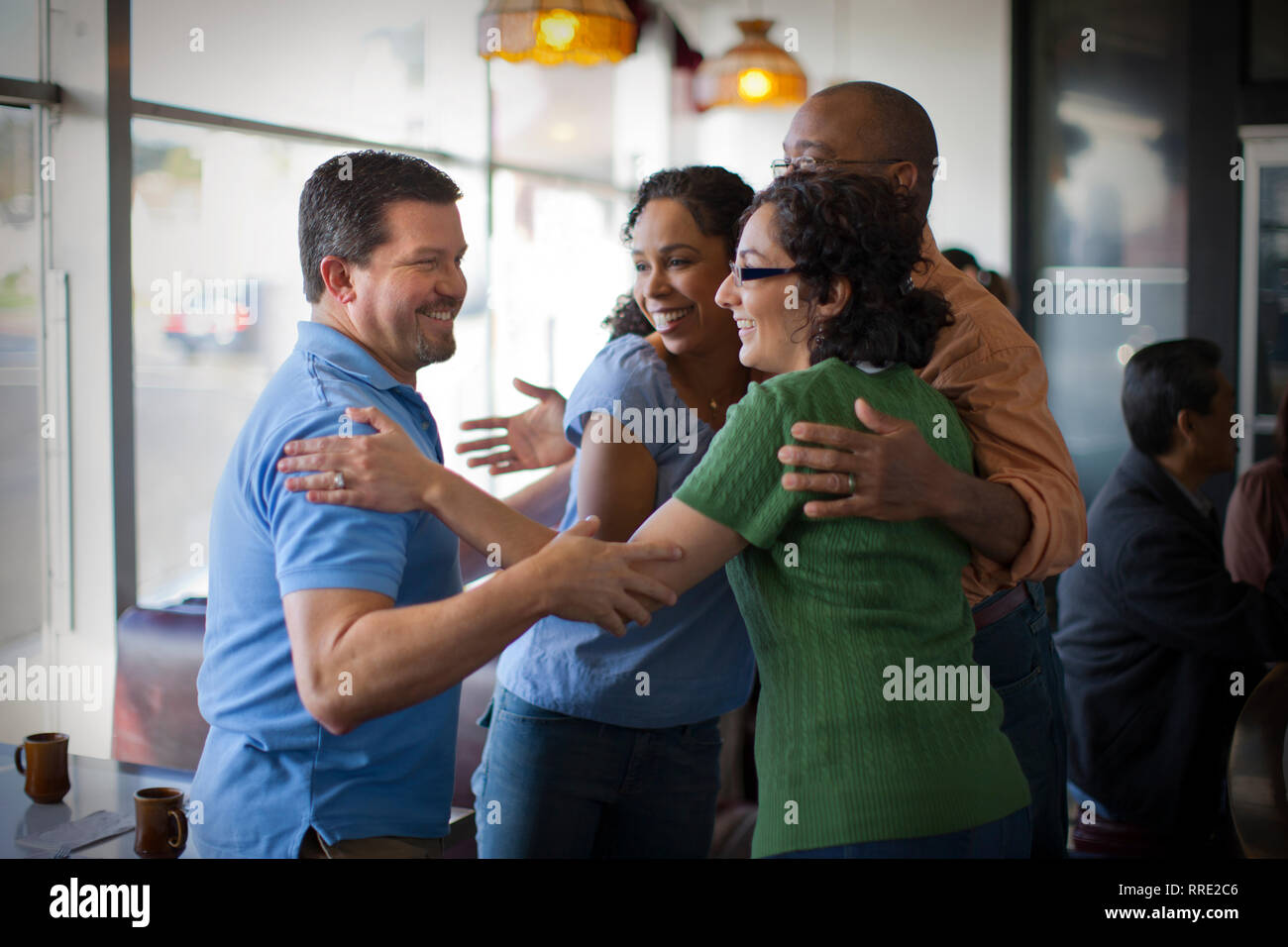 Joyful man woman forty shop hi-res stock photography and images - Alamy