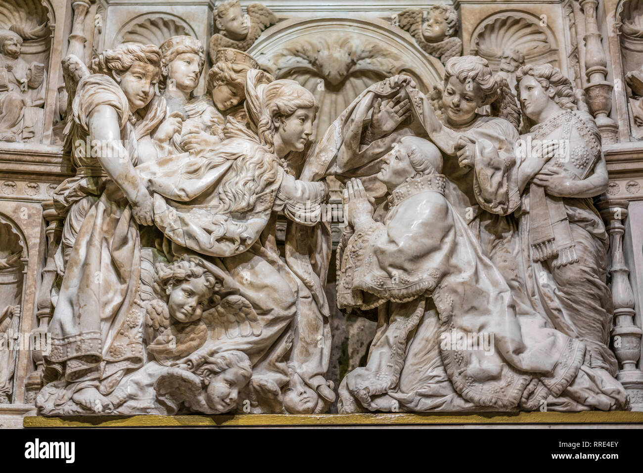 Toledo, Castille la Mancha, Spain - April 04, 2017: Saint Ildefonsus ...