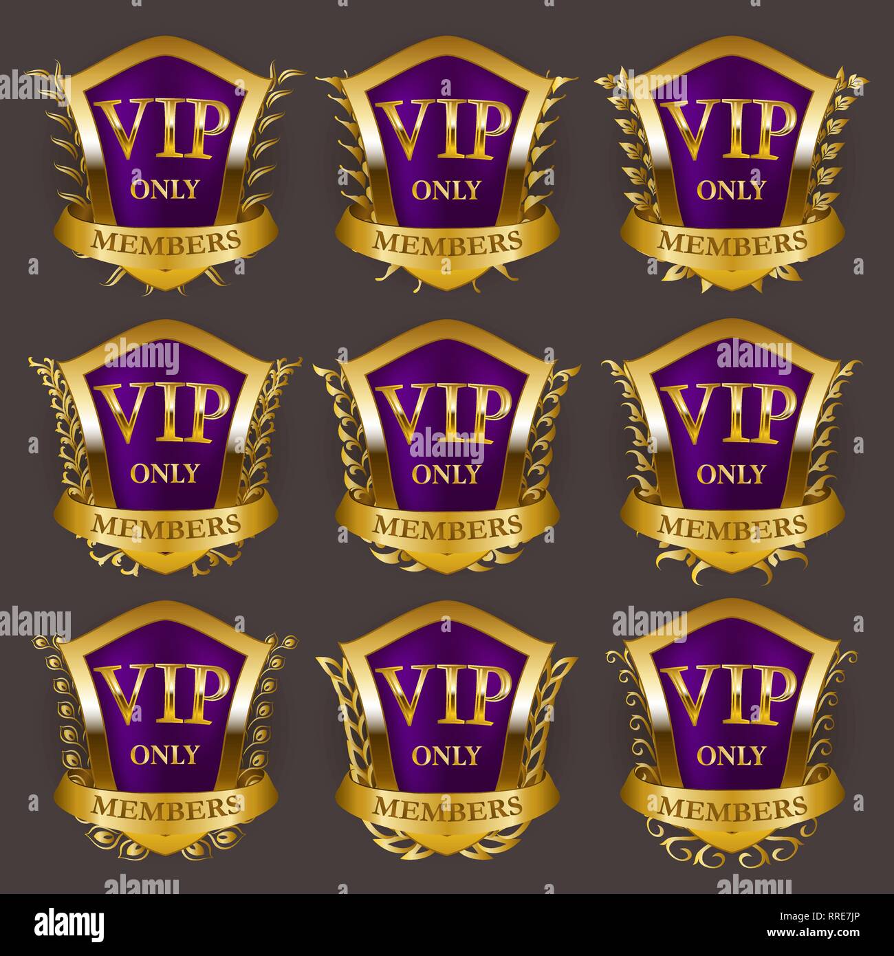 Gold blazon Stock Vector Images - Alamy