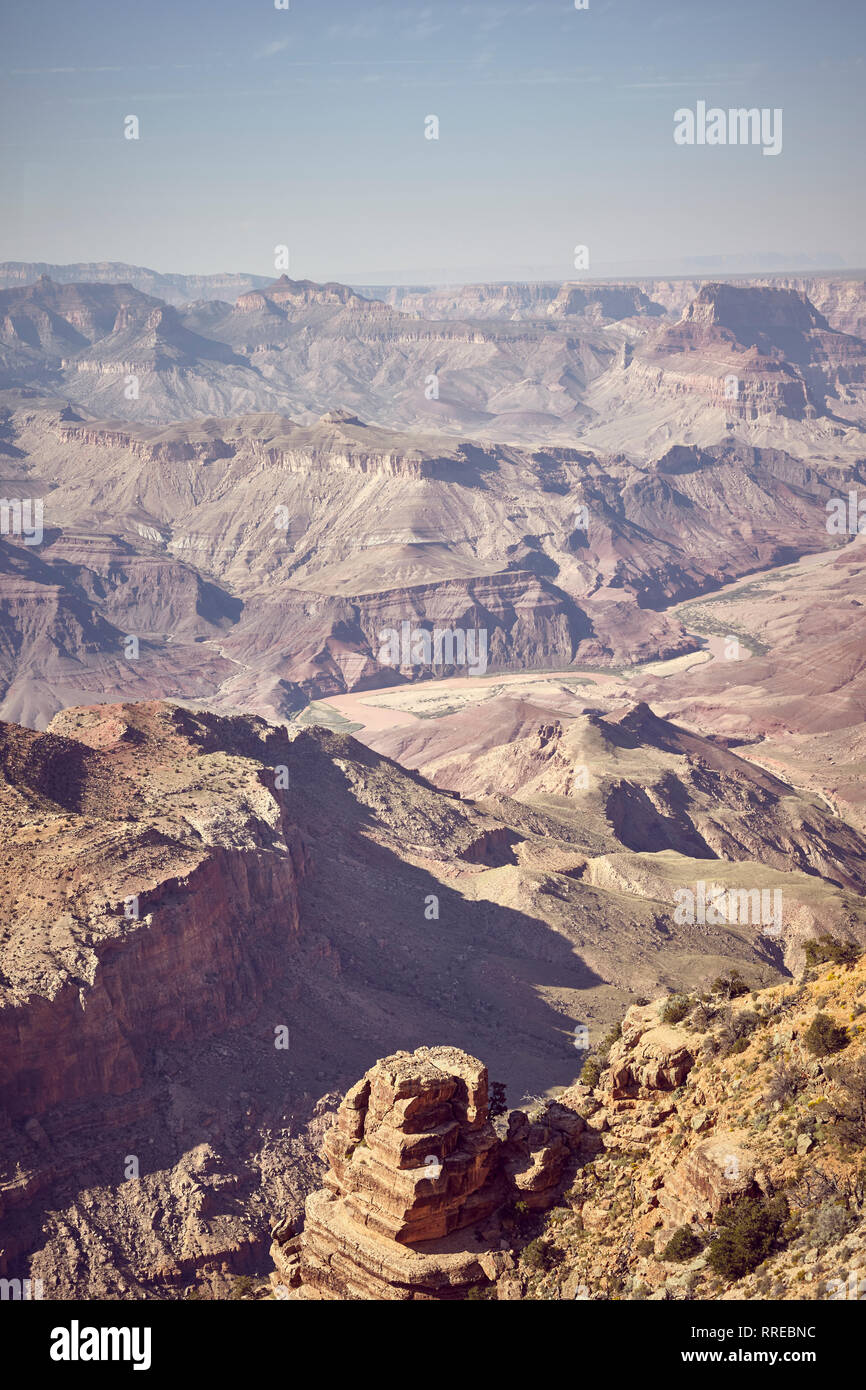 Color toned picture of Grand Canyon, Arizona, USA Stock Photo - Alamy